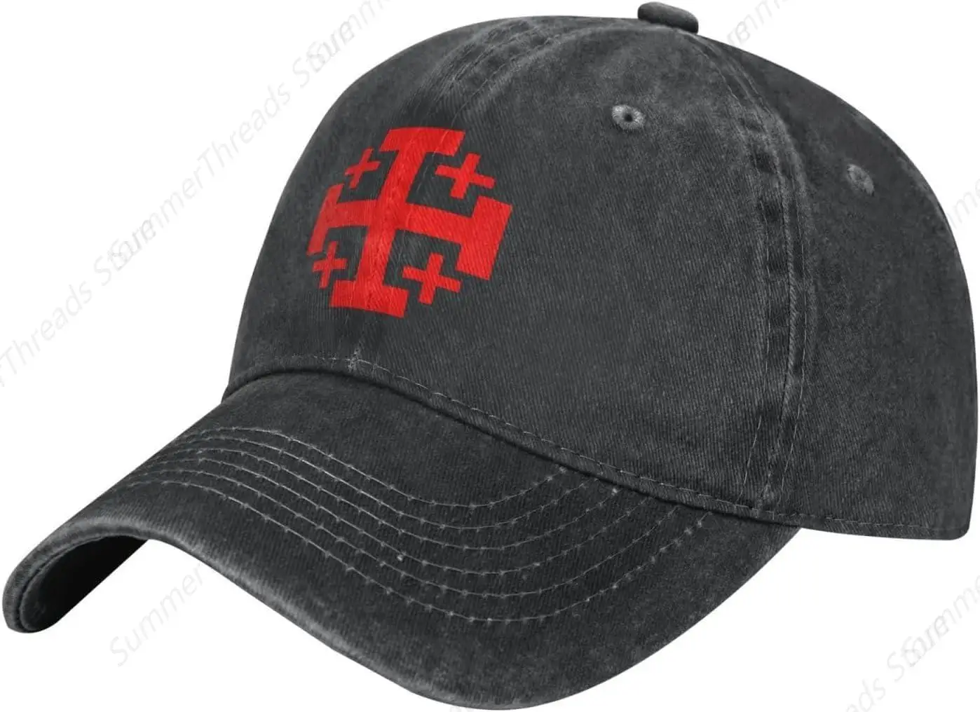 Jerusalem Catholic Cross Baseball Cap Golf Dad Hat Adjustable ...