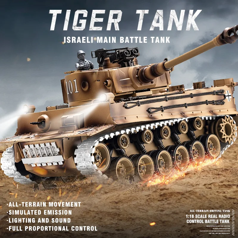 RC-Tank-Military-WW2-Battle-Can-Launch-Sound-And-Light-Remote-Control ...