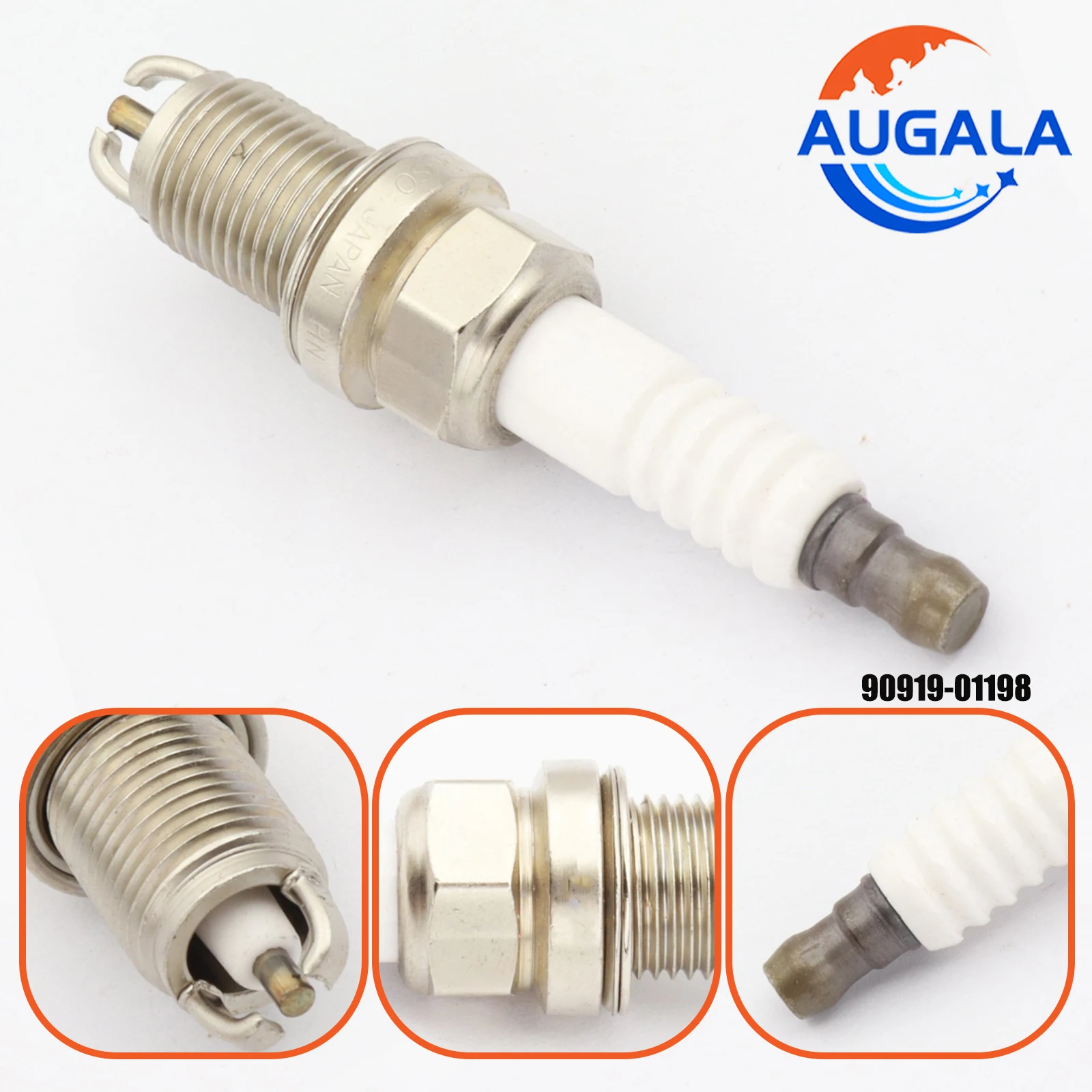 AUGALA-4PCS-Spark-Plug-90919-01198-K20TR11-FOR-TOYOTA-RAV4-2-0L-SXA10R ...