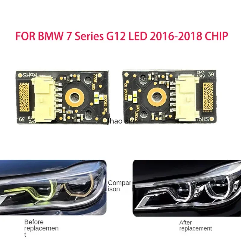 White Light for BMW 7 Series G12 LED 2016-2018 Car Headlights DRL Chip ...