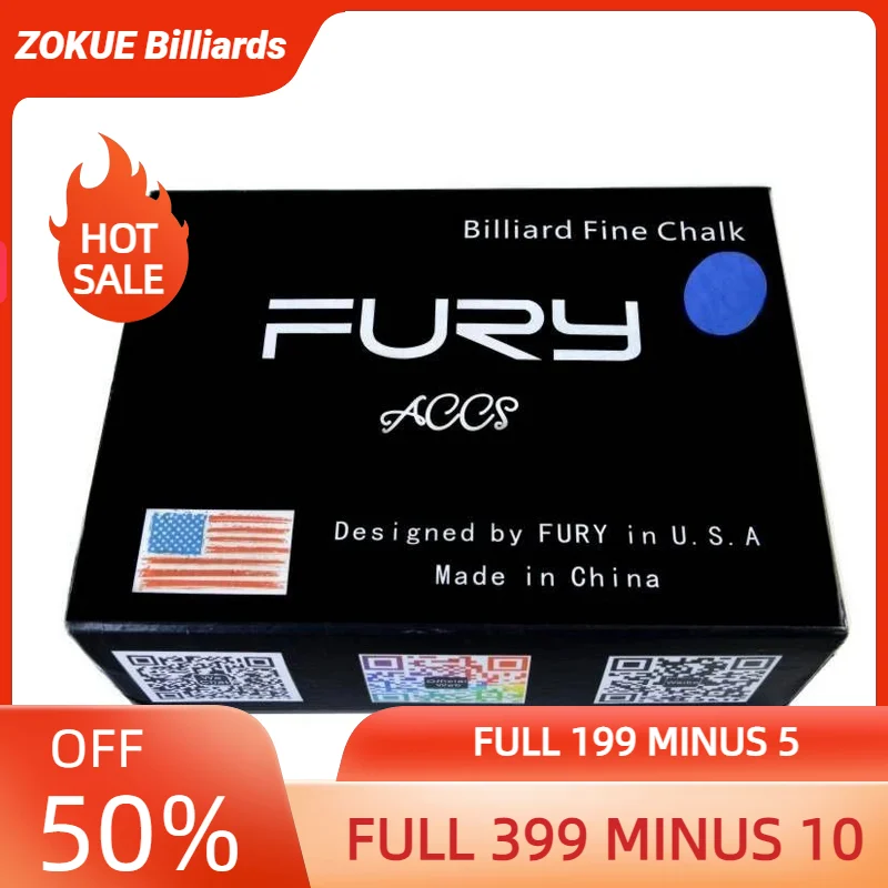 Original-Fury-Chalk-Professional-144-pecs-Billiard-Chalk-Blue-High ...