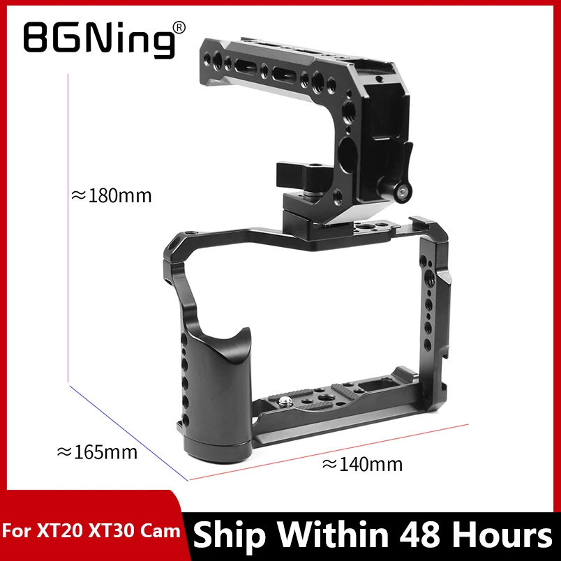 XT20 XT30 Camera Cage Rig Top Handle Grip 15mm Rod Clamp Mount Video ...