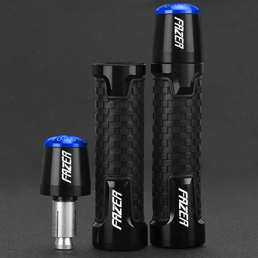 22MM-Motorcycle-Handlebar-Grips-Handle-Bar-Cap-End-Plugs-FOR-Yamaha-FZ1 ...