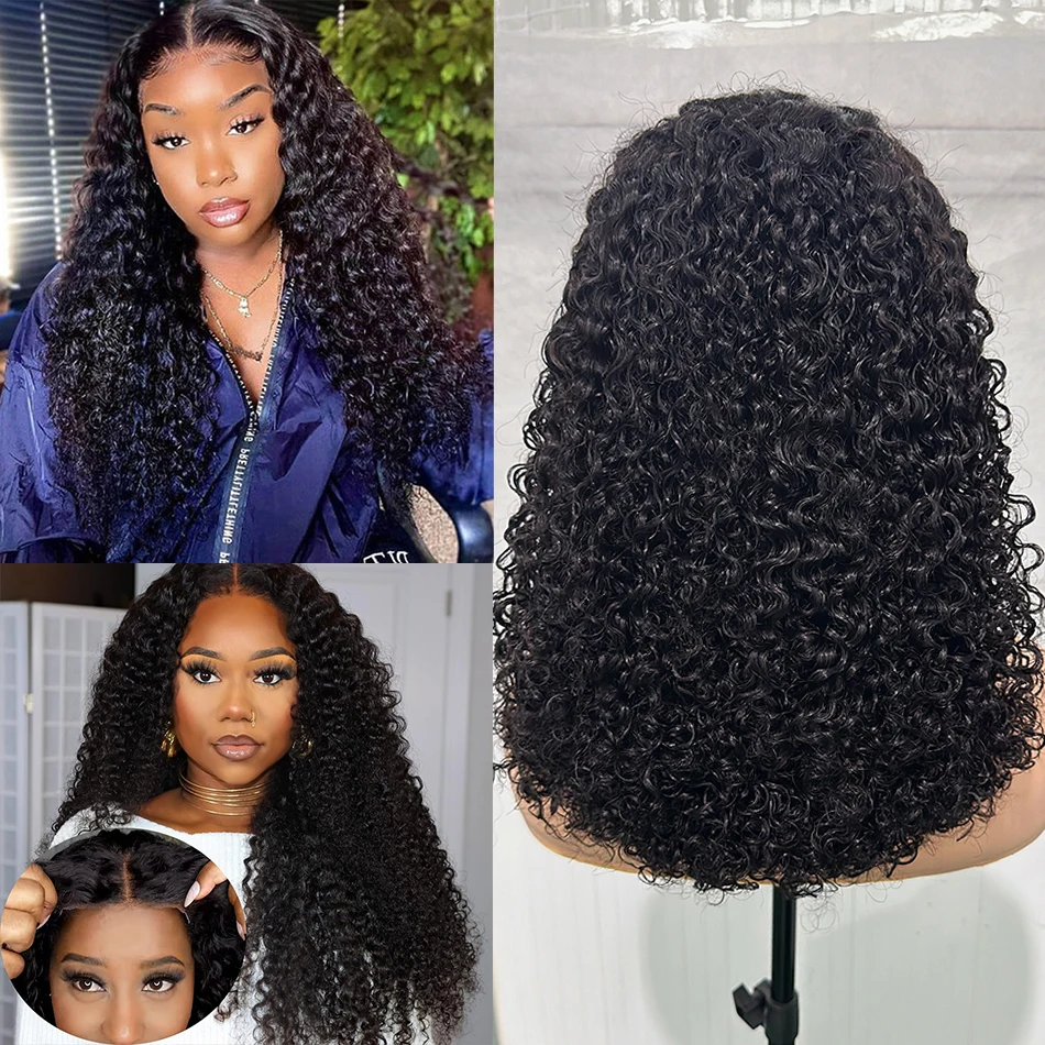100-Malaysia-Hair-Double-Drawn-4C-Curly-Wigs-250-Density-Unprocessed ...