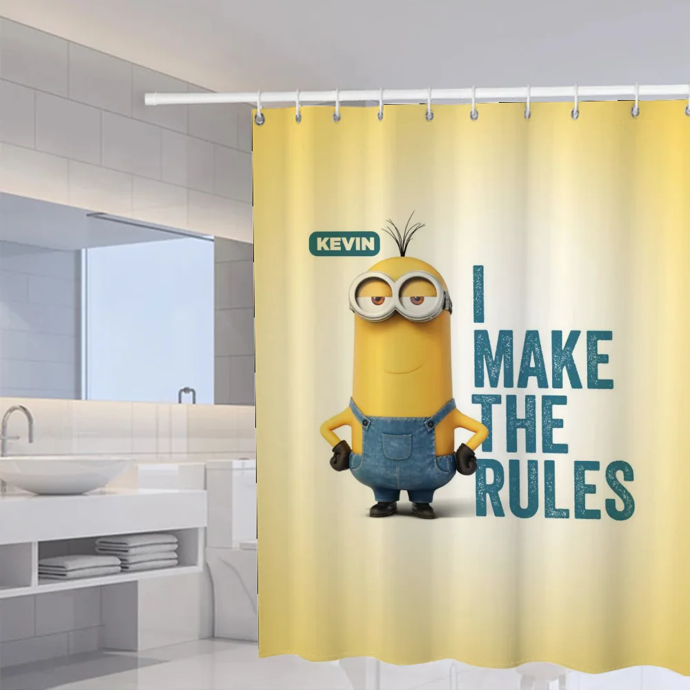 M-MinionS-Shower-Curtain-Waterproof-Fabric-Bathroom-Curtains-for-Houses ...