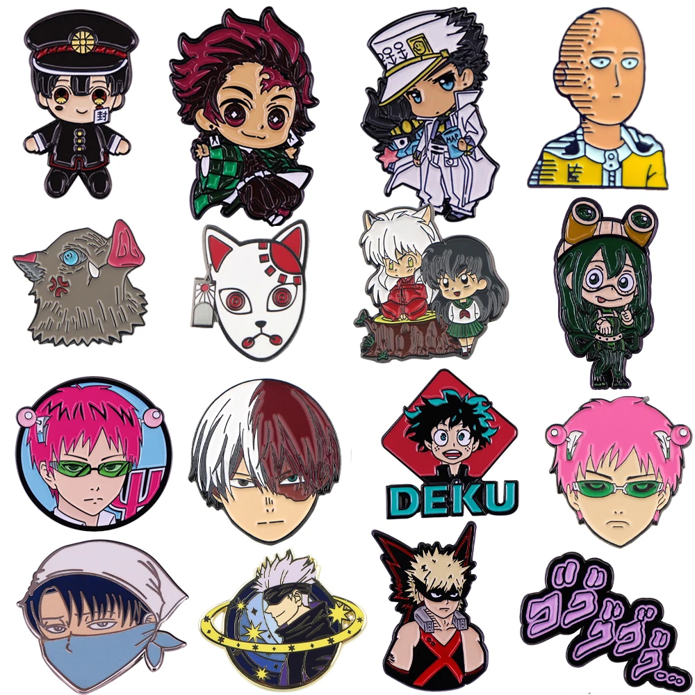 LT800-Japanese-Anime-Manga-Cool-Enamel-Pins-Badge-for-Backpack-Collar ...