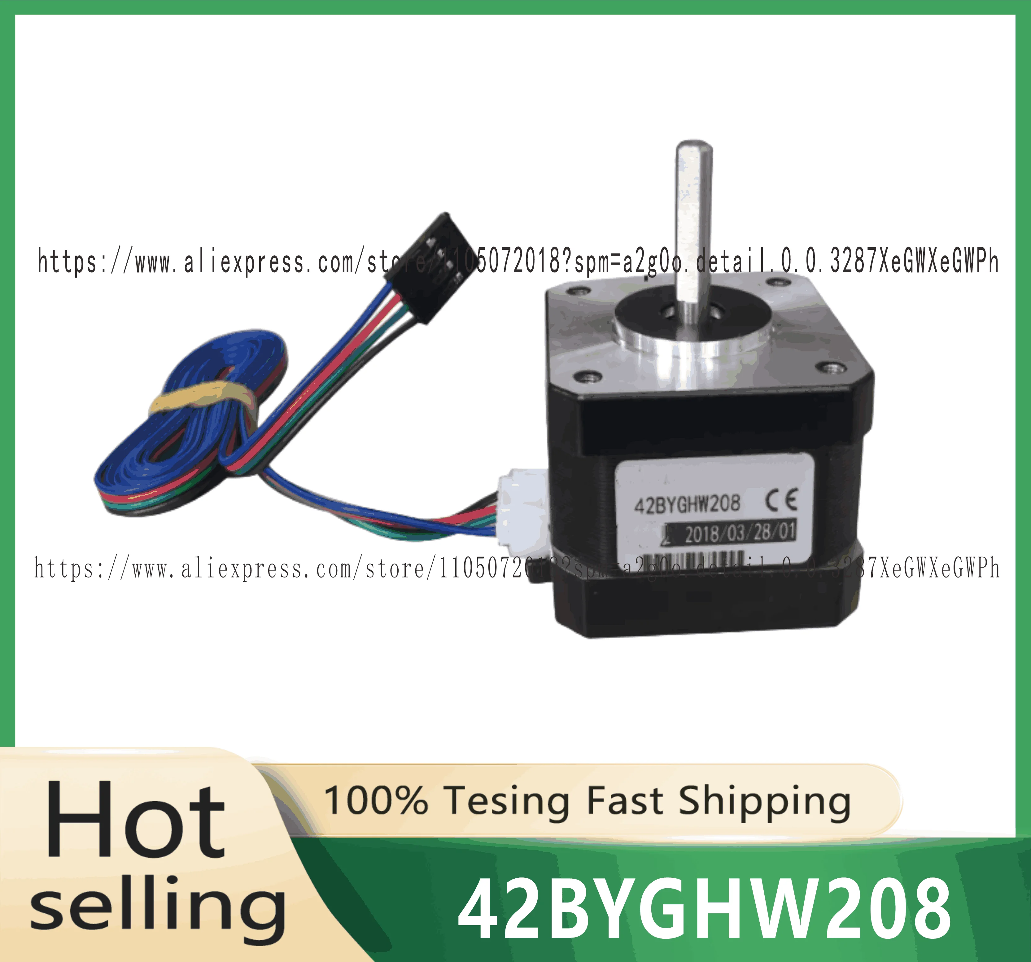 New original stepper motor 42BYGHW208 12V 0.4A 0.3Nm 3D printer ...