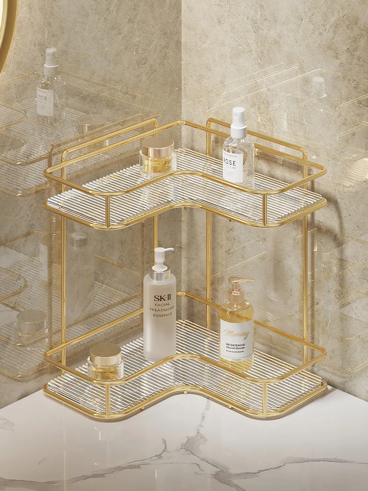 Bathroom-Corner-Shelving-Acrylic-Toilet-Corner-Storage-Rack-Triangle ...