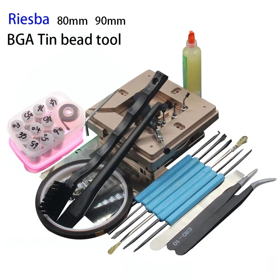 90mm Aluminium Alloy Bga Reballing Station Bga Reball Kit Magnetism ...