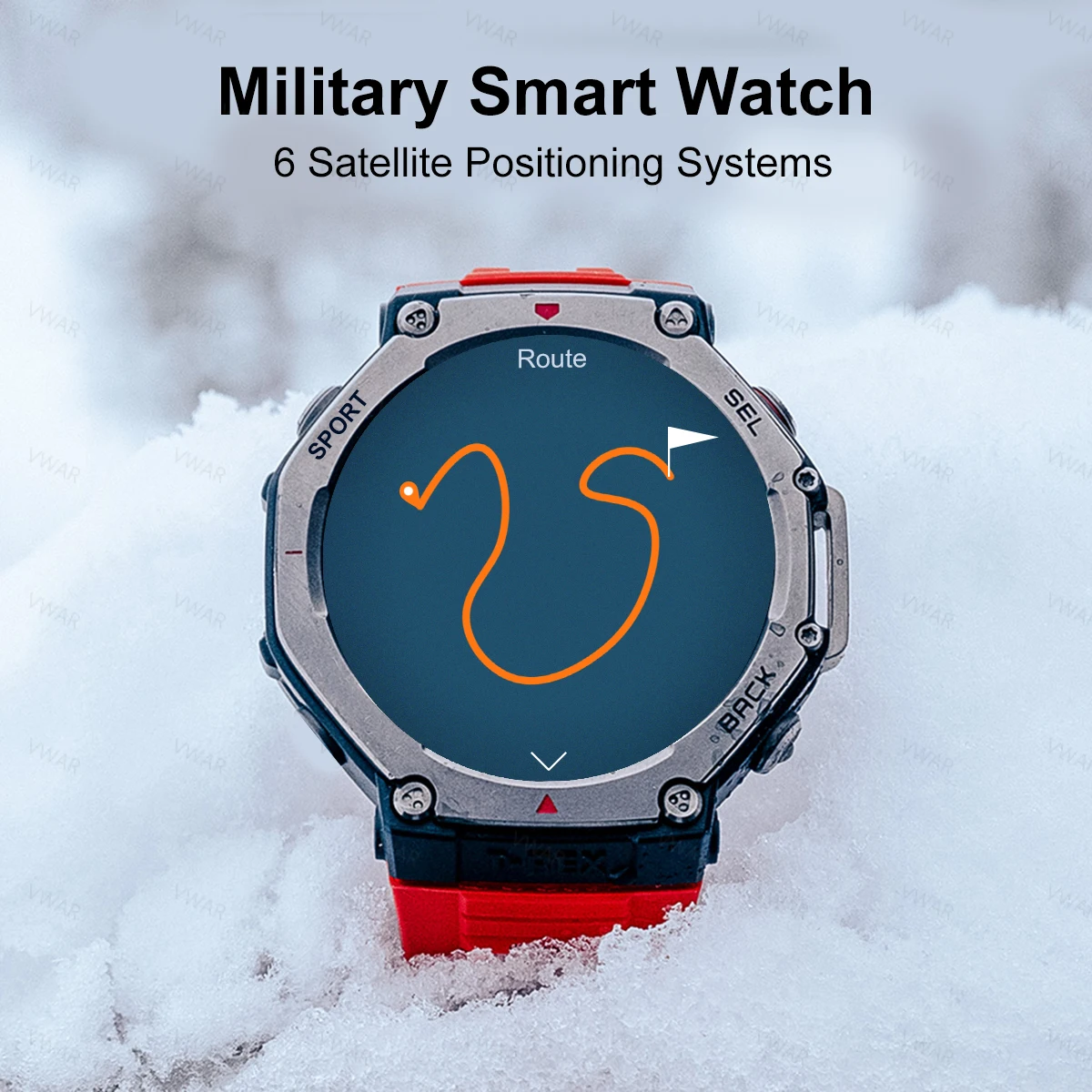 Adventure GPS Smart Watch T-Rex 3 5ATM/ IP69K Swimming Waterproof ...