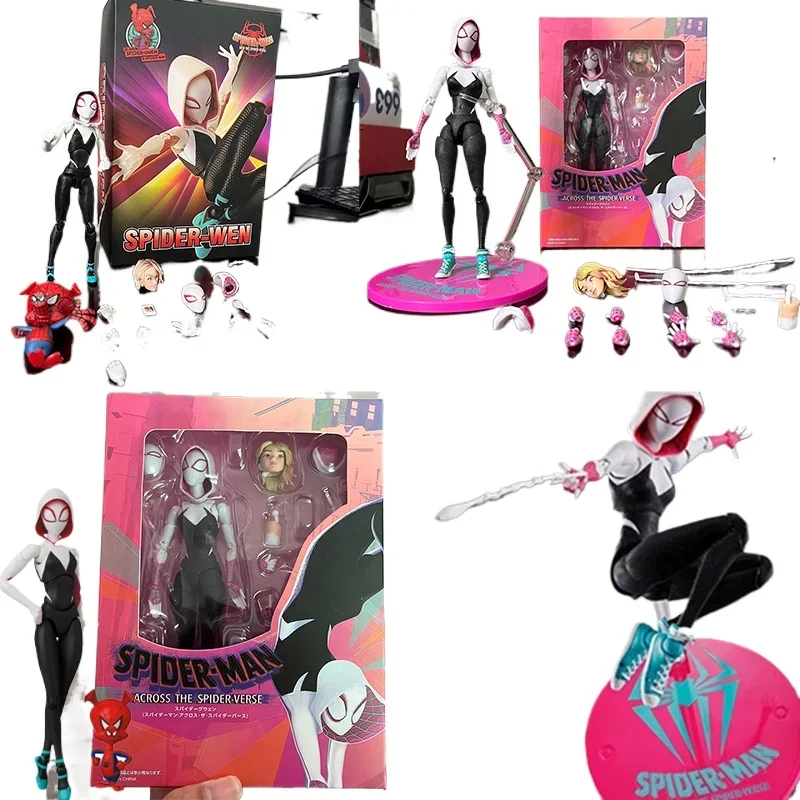 Super-Gwen-Action-Figrue-SpiderMan-SHF-Spider-Gwen-Gwen-Stacy-Into-The ...
