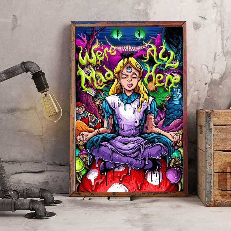 Psychedelic Alice In Wonderland Art