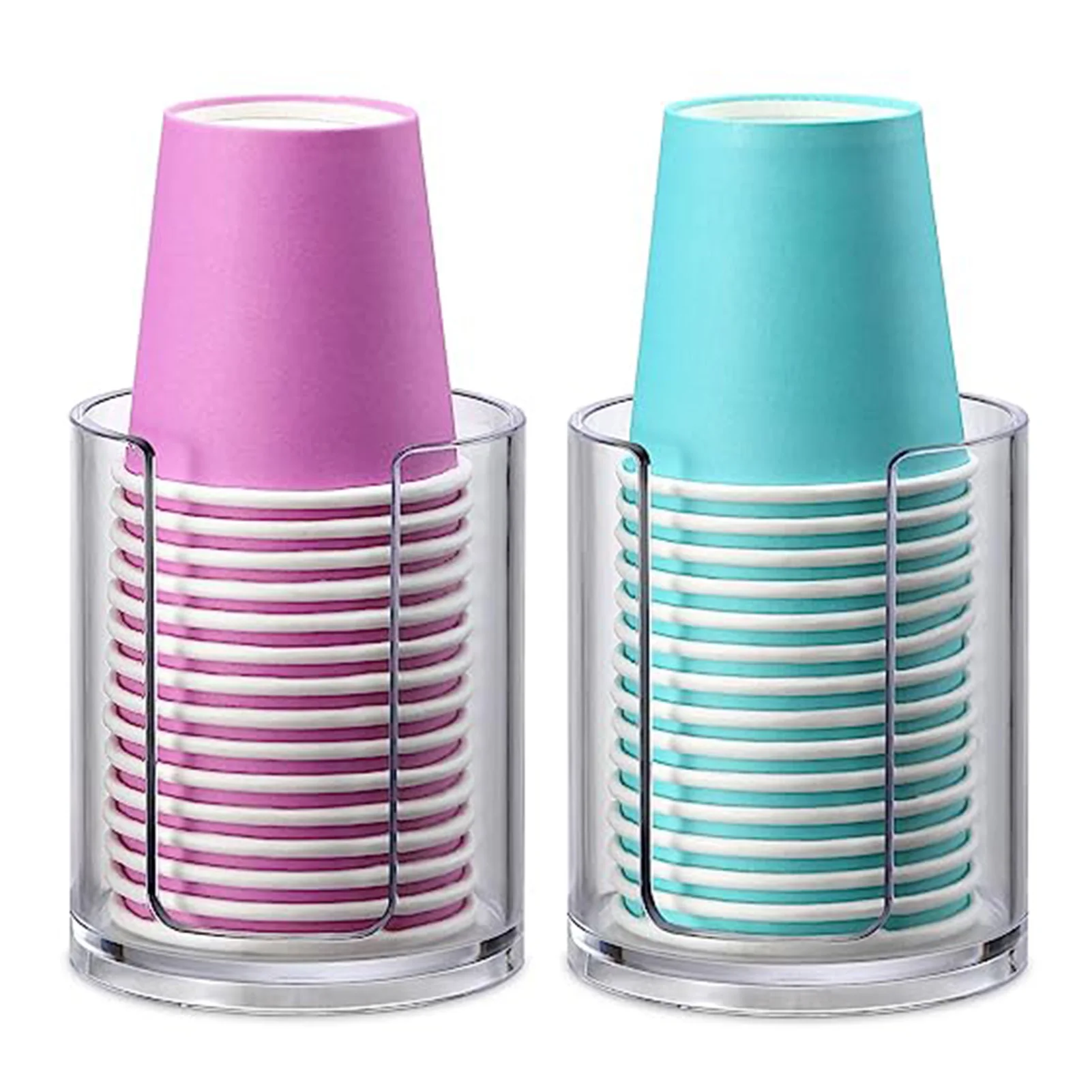 Transparent-Box-Disposable-Paper-Cup-Storage-Box-Cotton-Pad-Storage ...