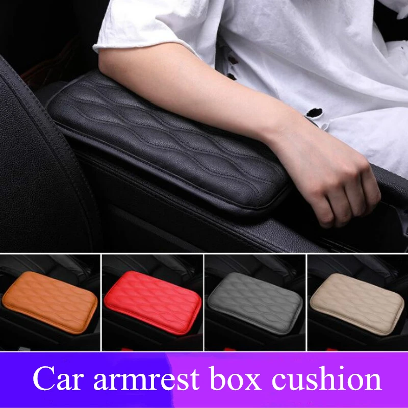 Car-Armrest-Box-Mats-Memory-Foam-Vehicle-Arm-Rest-Box-Pads-Leather ...