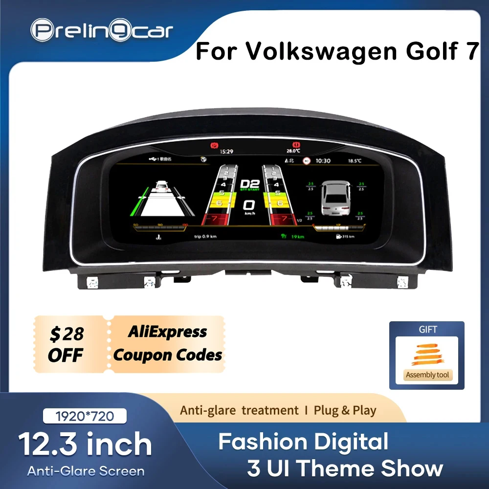 Digitale-Dashboard-For-Volkswagen-Golf-7-MK7-2013-2020-Years-Auto-Lcd ...