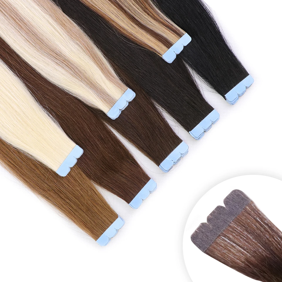 MRS-HAIR-Mega-Hair-cabelo-natural-humano-fita-adesiva-Mini-Tape-em ...