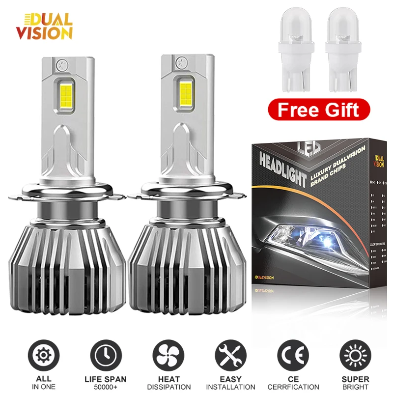 H7-LED-Headlights-Canbus-240W-26000LM-H1-H11-9012-HIR2-H8-H9-9005-9006 ...