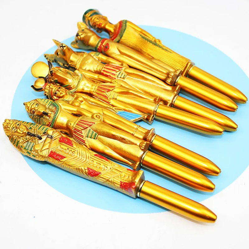 1PC Novelty Creative Egyptian Pharaoh Blue Ink Ballpoint Pen Hot ...
