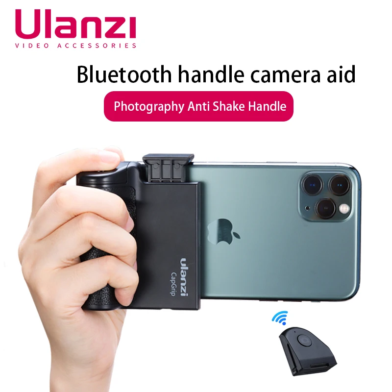 Ulanzi Bluetooth Selfie Shutter Booster for Andriod IOS Wireless Smartphone Holder Stand ...