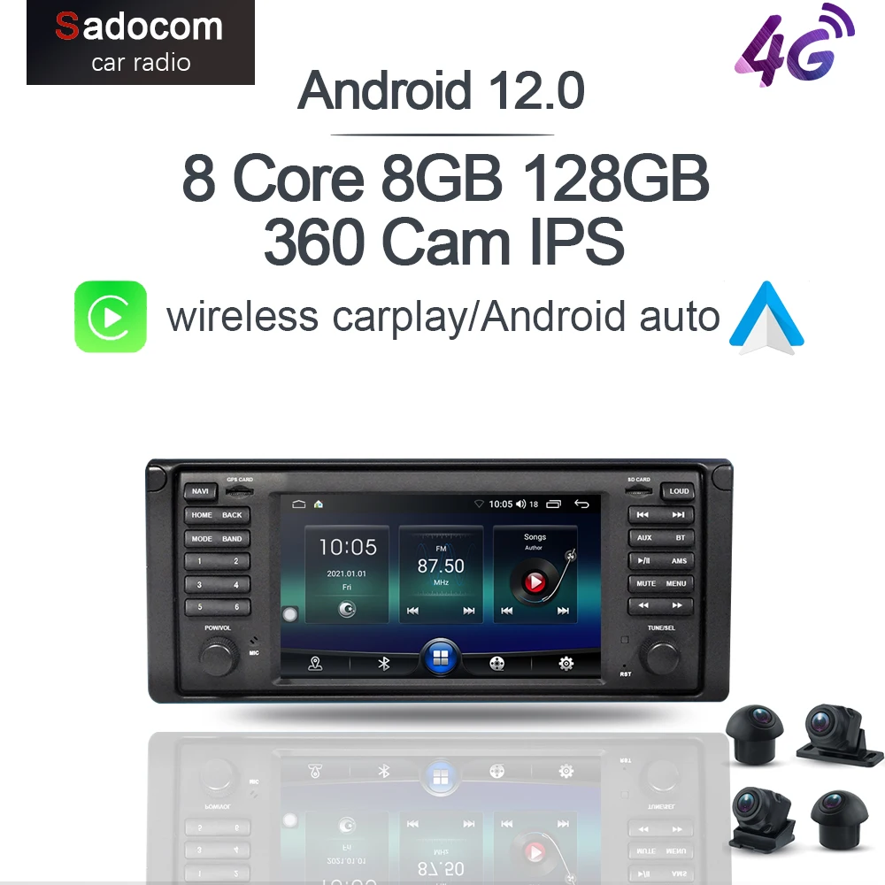 Carplay Dsp Ips Android 12.0 8g+128g 8core Gps Dsp Car Dvd Player Rds ...