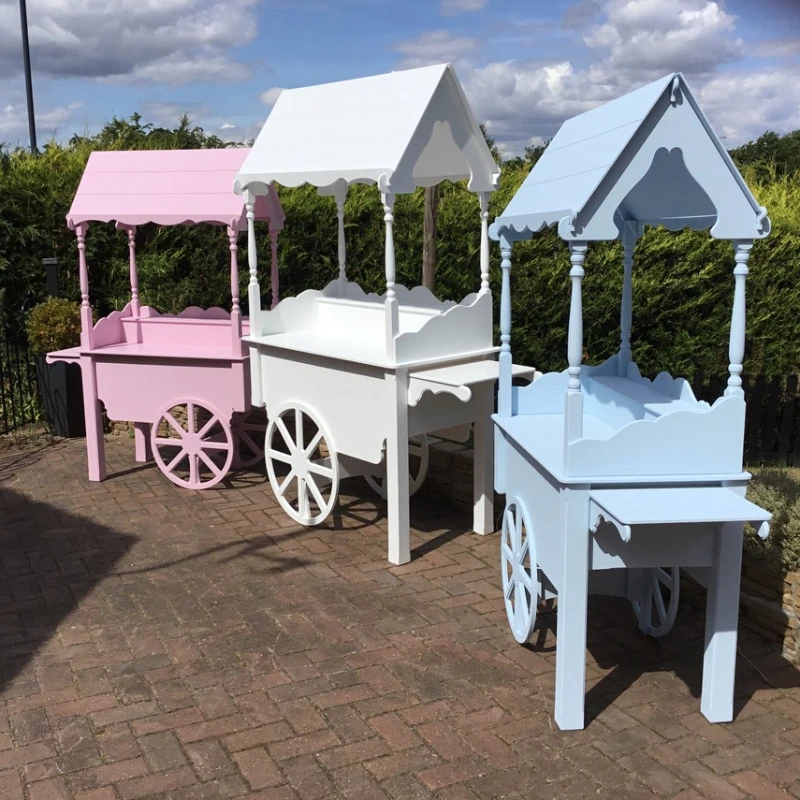 Wedding-Sweet-Cart-Fully-Collapsible-candy-cart-with-wheels-painted ...