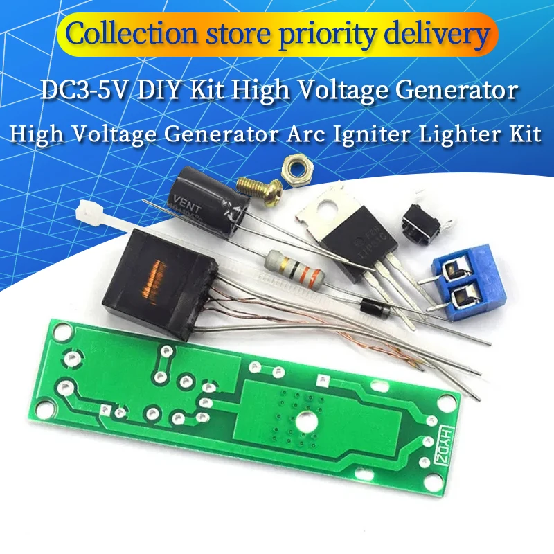 DC3-5V-DIY-Kit-High-Voltage-Generator-Arc-Igniter-Lighter-Kit-for-DIY ...
