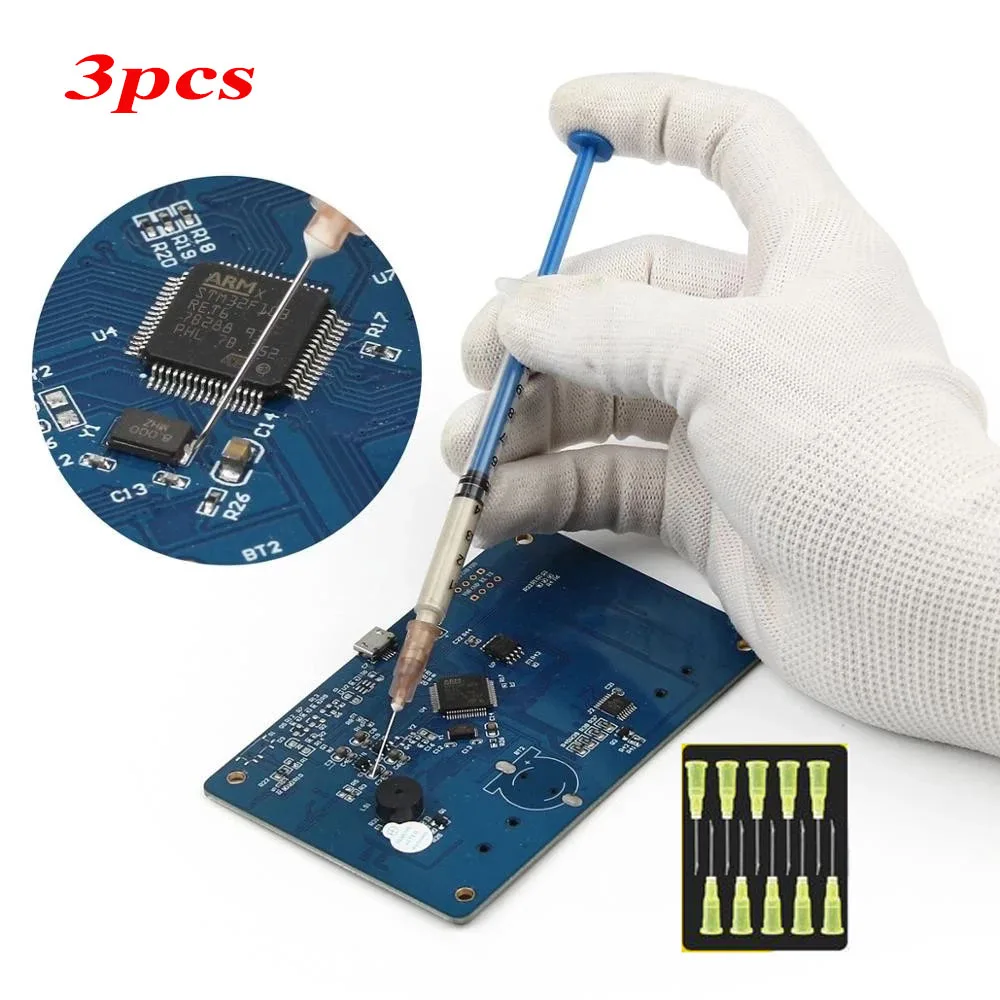 3PC Conductive Adhesive Glue Silver for PCB Rubber Repair Conduction ...
