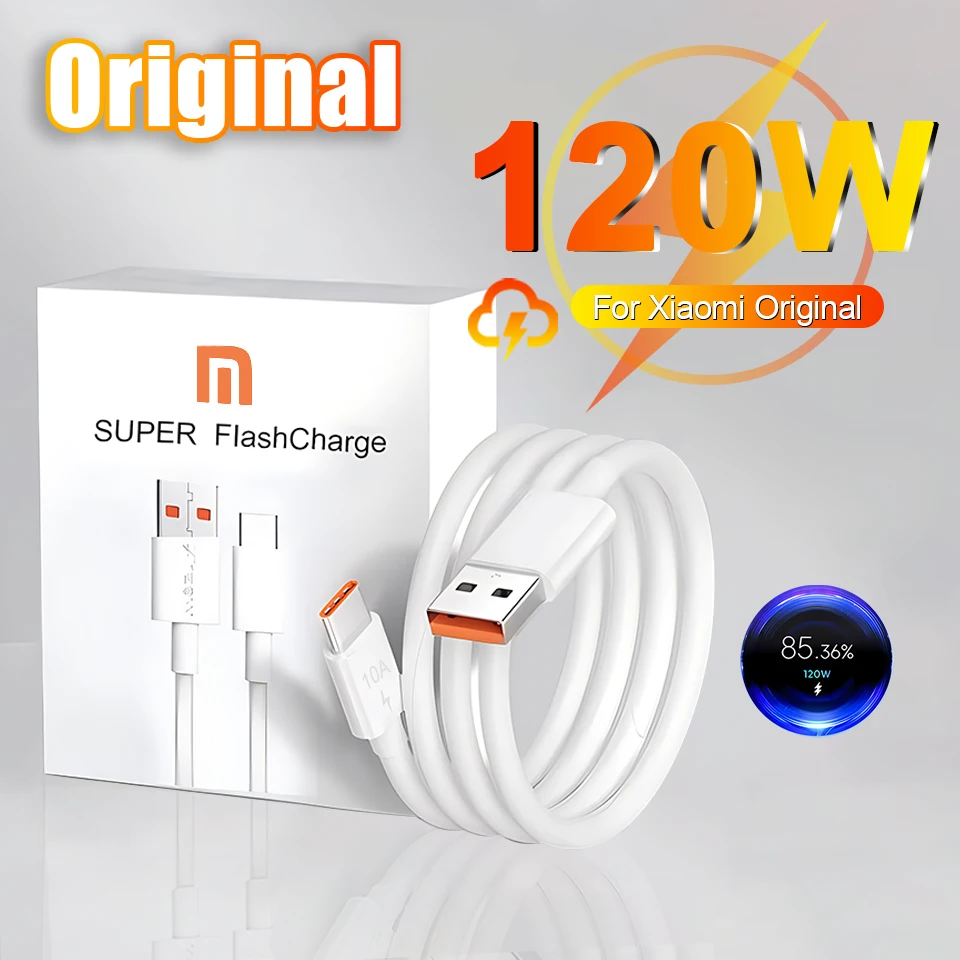 USB-Type-C-Cable-120W-10A-Fast-Charging-For-Xiaomi-14-13-12-11-Redmi ...