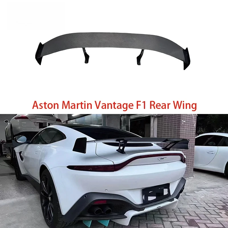 Carbon Fiber Car Rear Spoiler Wing For Aston Martin Vantage Upgrade To ...