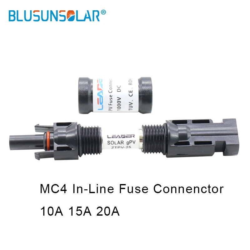 Solar-Connector-In-line-Fuse-1000V-DC-Male-To-Female-PV-Solar-Fuse ...