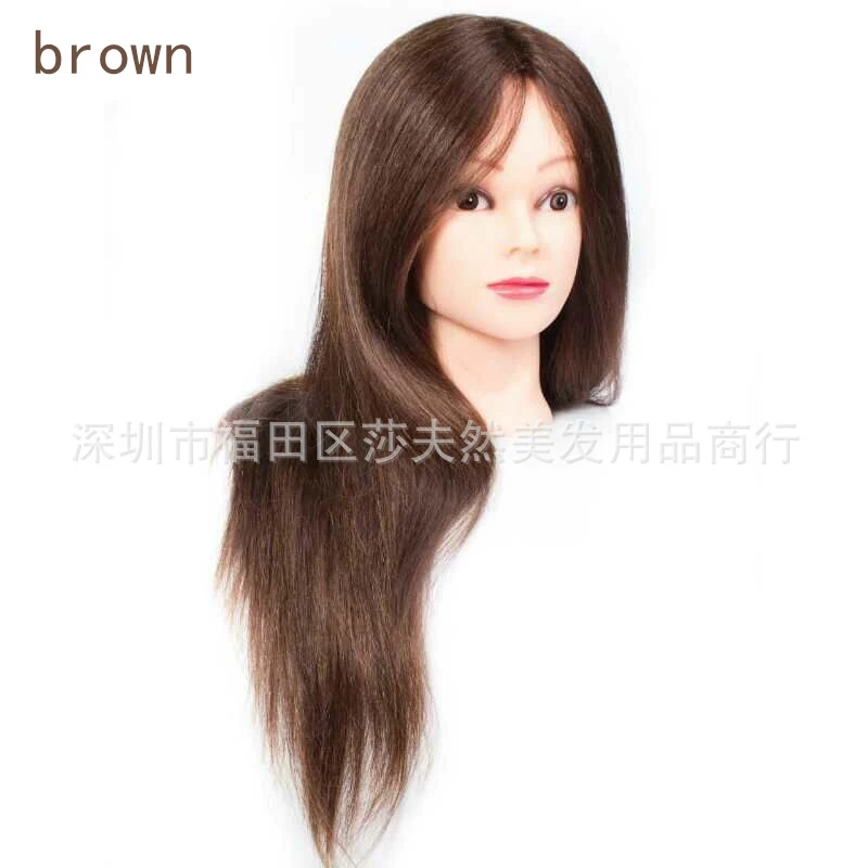 95% Real Person Hair Model Dummy Head Model Head Hair Practice Head Can ...