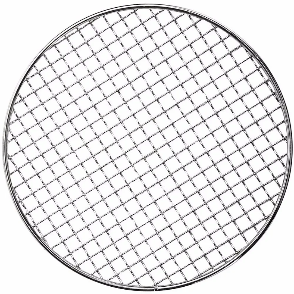 Stainless-Steel-Round-Barbecue-BBQ-Grill-Net-Meshes-Racks-Grid-Round ...