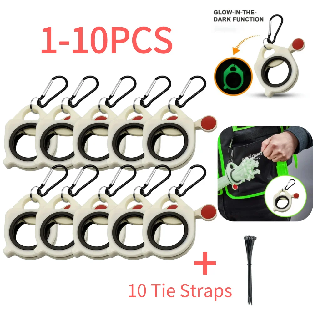 1-10Pcs-Fluorescent-Cable-Tie-Organizer-Portable-Storage-Cable-Tie ...