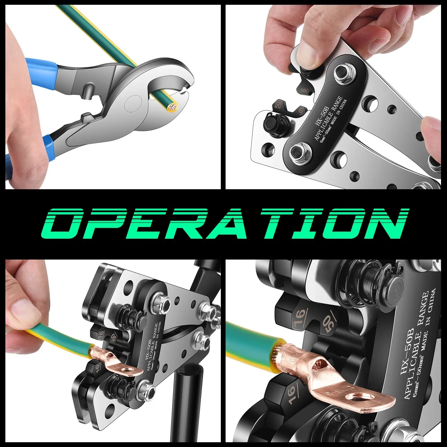 HX-50B Battery Cable Crimping Tool – Nailed It Tools