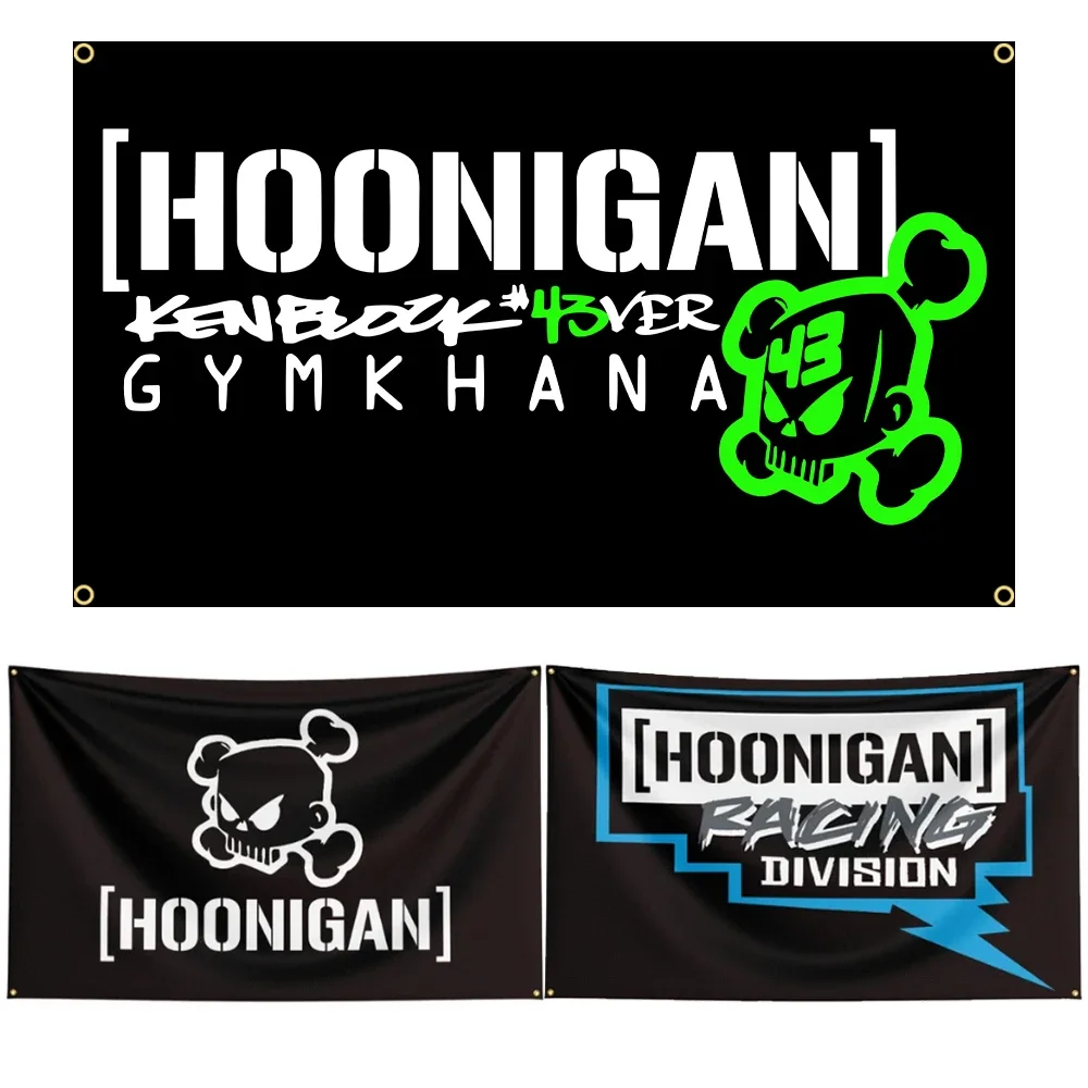 FLAGDOM 90x150cm 3X5FT HNGs Racing Car Flag Polyester Printed Racing ...