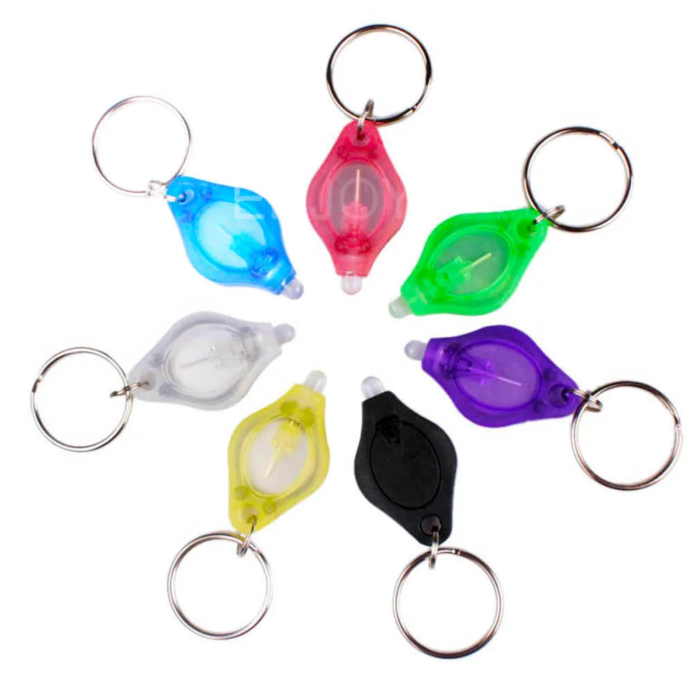 Keychain Light 10pcs Mini Keychain Squeeze Light Micro LED Flashlight ...