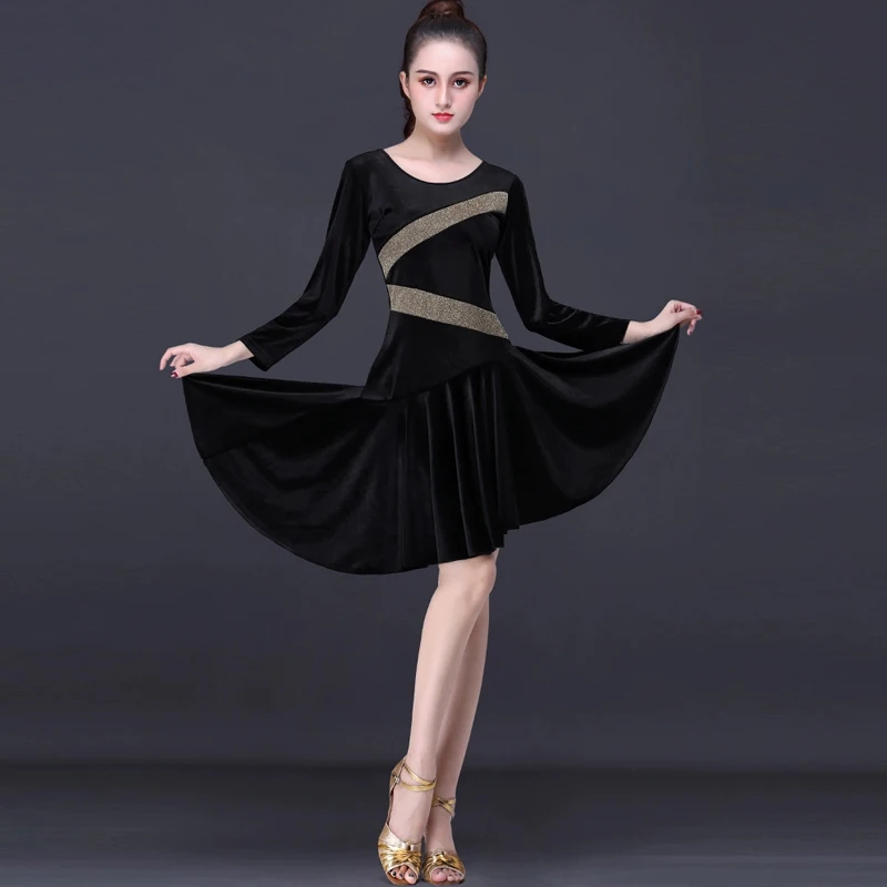 Latin-Dance-Dress-Women-Spring-and-Summer-New-Dress-Adult-National ...