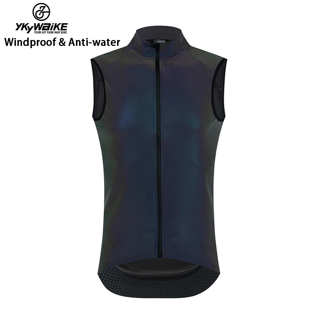 Ykywbike Cycling Vest Jacket Cool Rainbow Colorful Windproof Waterproof ...