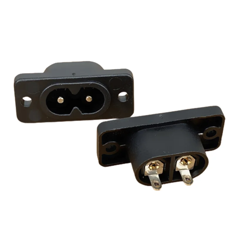 Hot Selling AC250V 2.5A 5pcs 2Pin IEC 320 C8 Screw Mount Inlet Plug ...