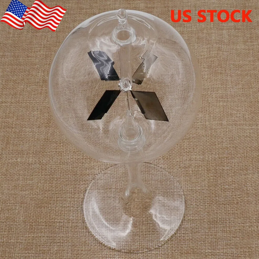 Glass Light Mill Crookes Radiometer Spinning Vanes Levitating Science ...