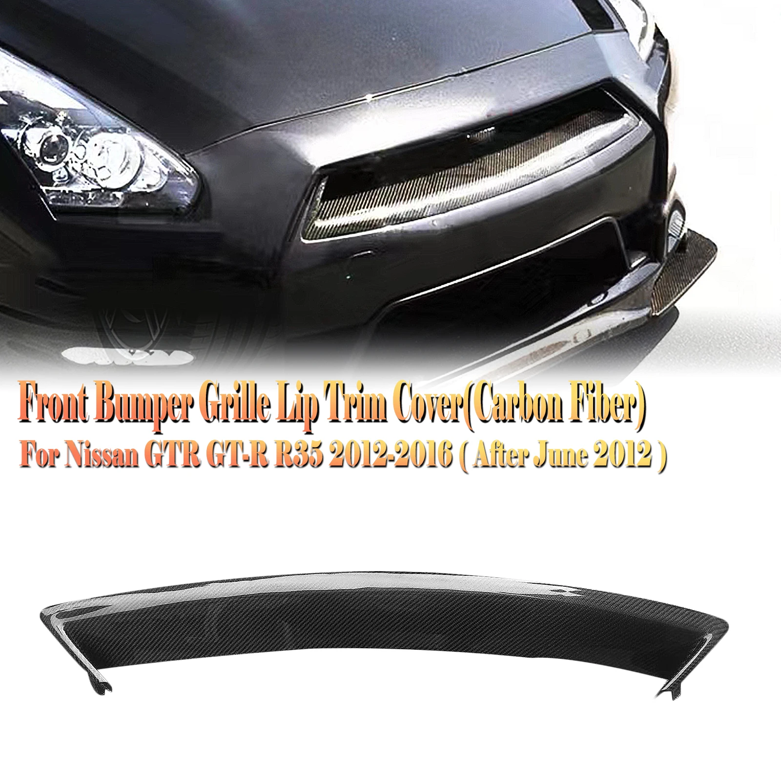 Car-styling For Nissan R35 GTR 2012 On Carbon Fiber OEM Front bumper ...