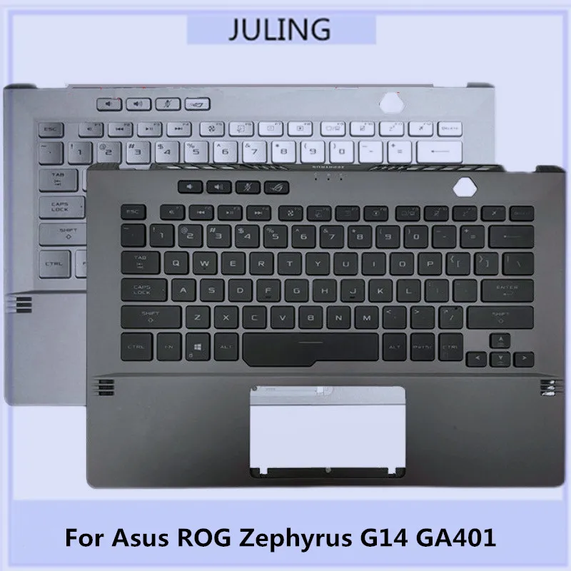 98%new For Asus Rog Zephyrus G14 Ga401 White Black Laptop Palmrest ...