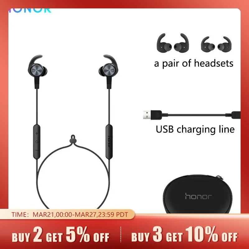 New-Honor-XSport-AM61-Earphone-Bluetooth-Wireless-Connection-with-Mic ...