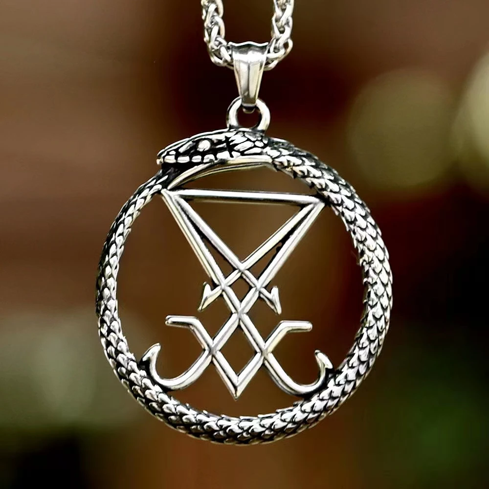 2023-Unique-Design-Stainless-Steel-Round-Snake-Lucifer-Satan-Signet ...