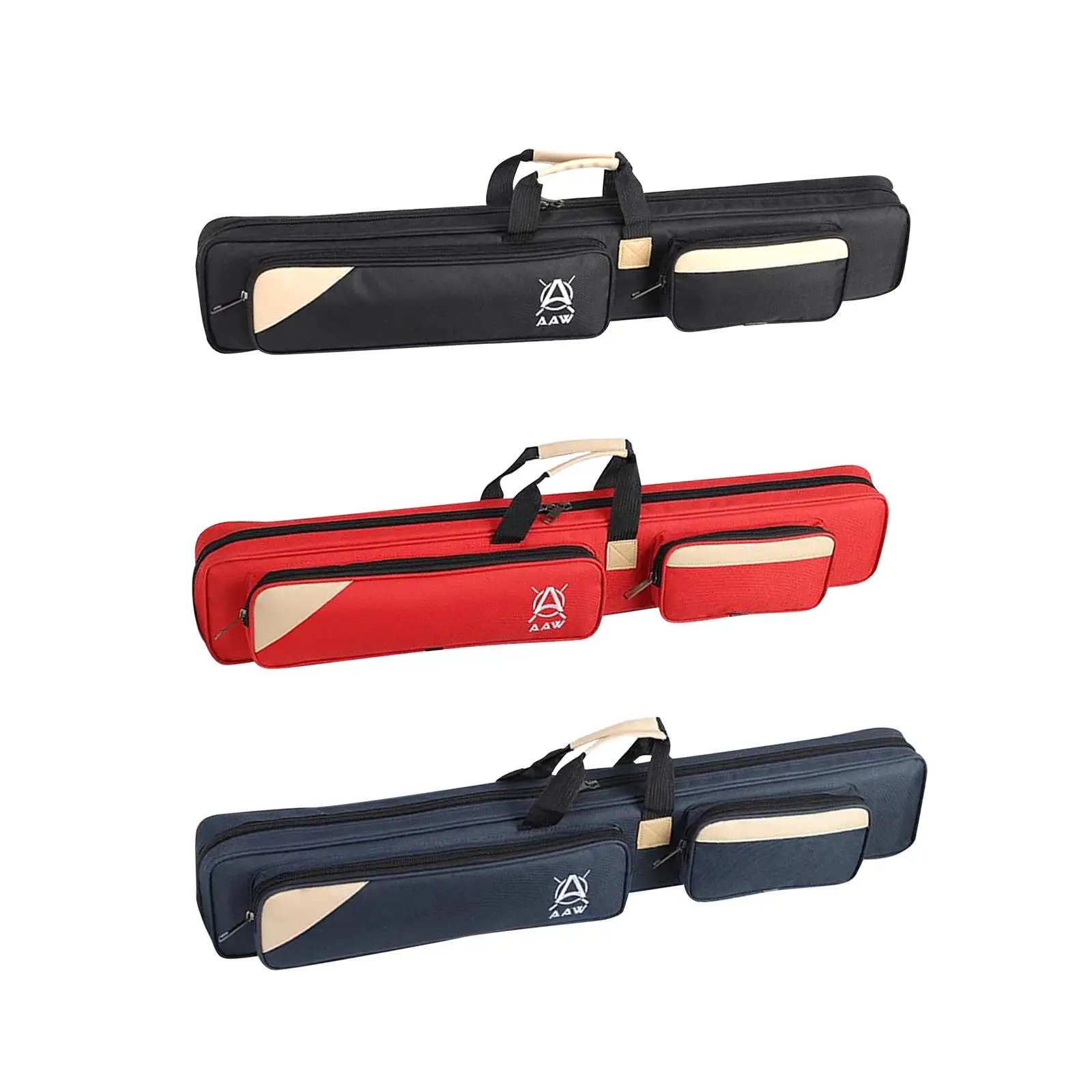 3x4-Pool-Cue-Cases-1-2-Snooker-Pool-Cue-Bag-Portable-Lightweight-Soft ...