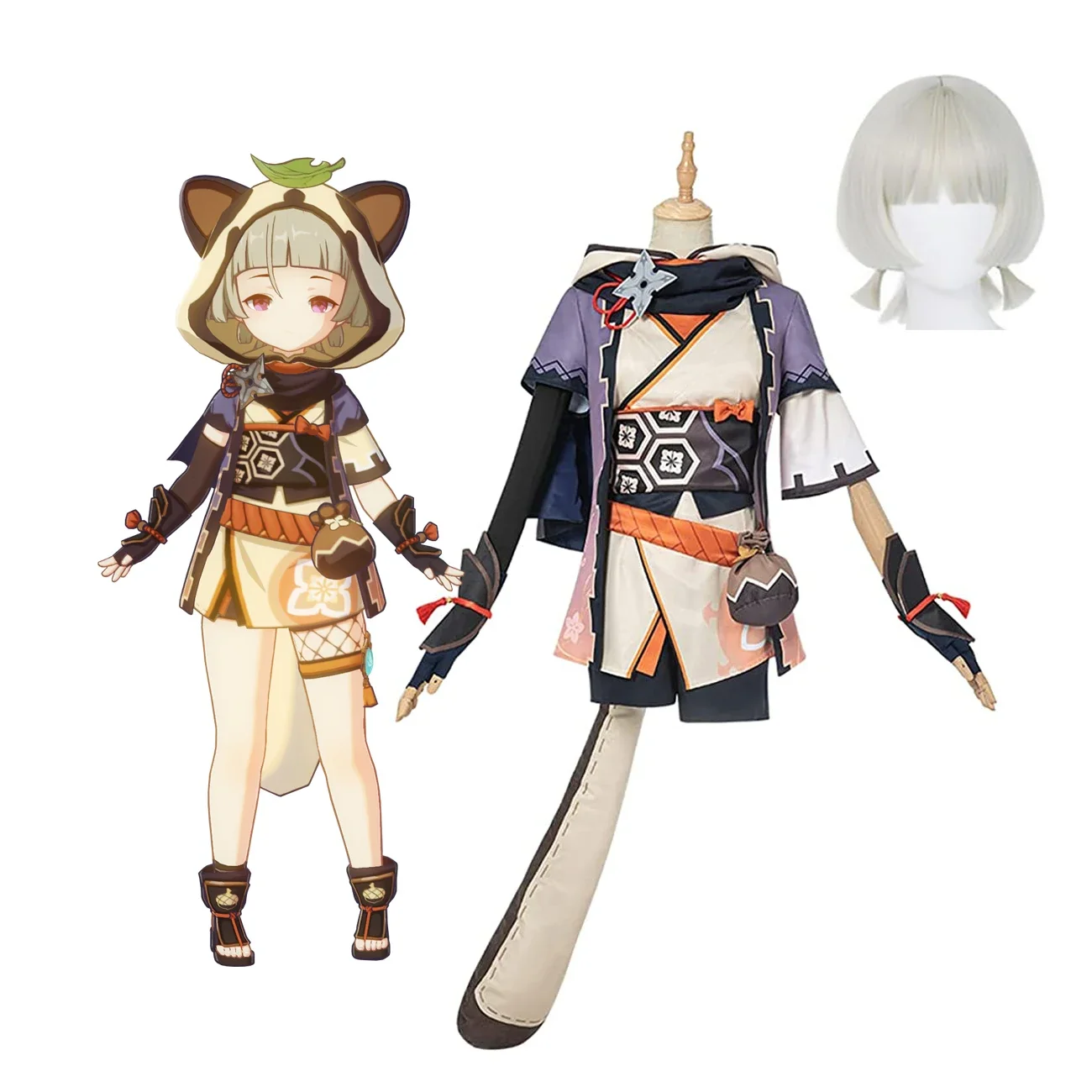 Genshin-Impact-Sayu-Cosplay-Costume-Sanyu-Hanfu-Wigs-Full-Set-Cosplay ...