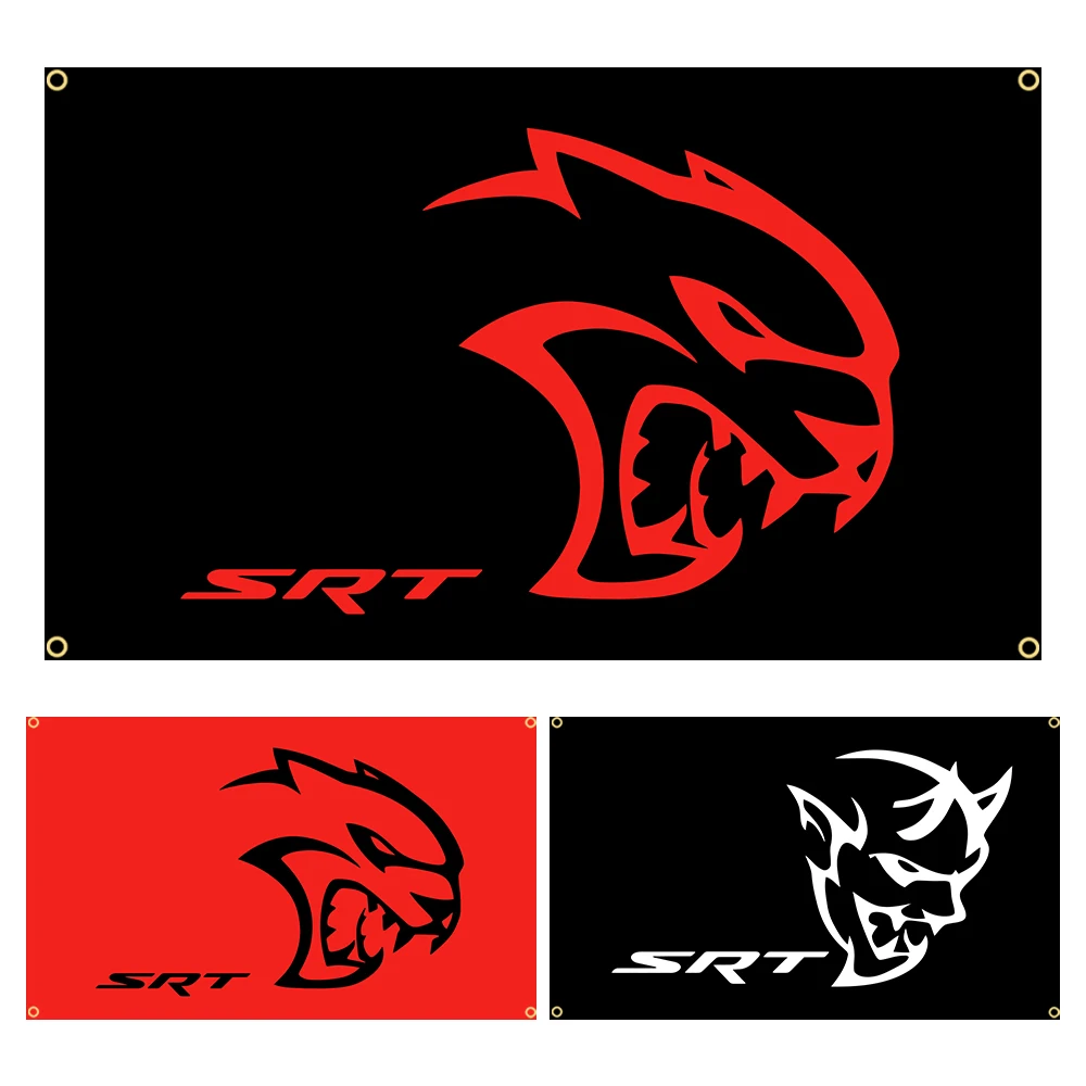 3X5Ft-SRT-Hellcat-Demon-Dodge-Challenger-Car-Racing-Flag-Banner ...