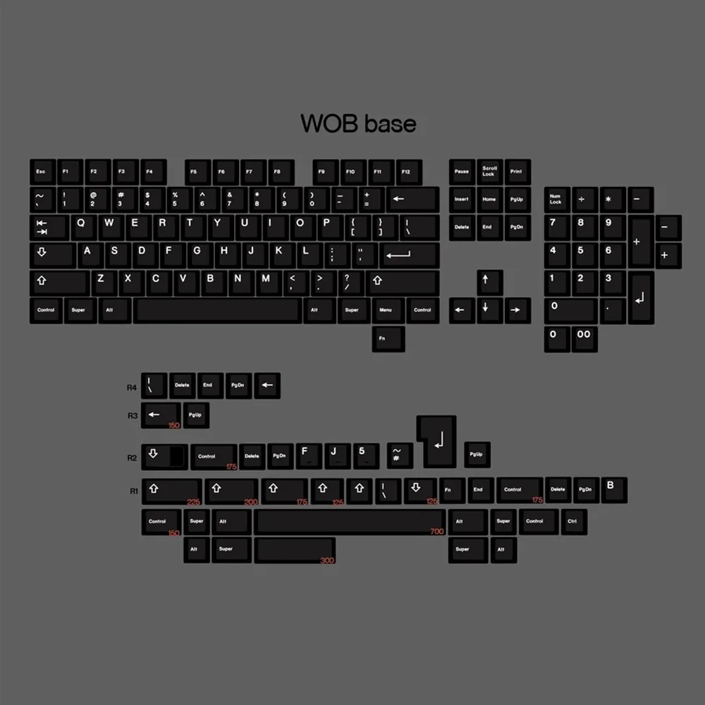GeekArk-WOB-R2-PBT-DYE-SUB-Keycaps-New-Mold-Cherry-Profile-Mechanical ...