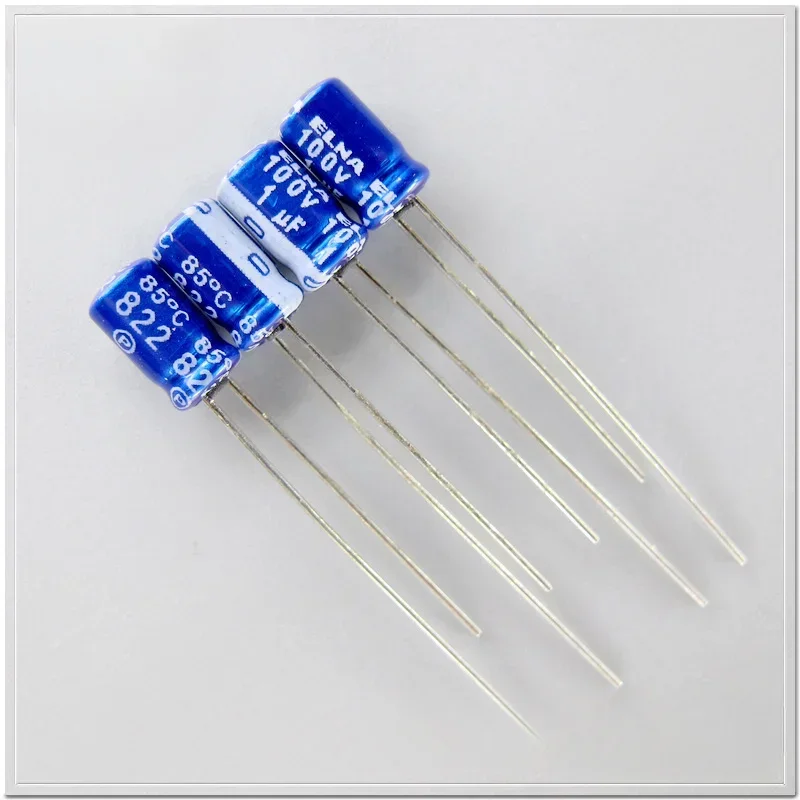 20PCS/100PCS ELNA RC2 Series Blue 1uF/100V 4x7mm Small Size ...