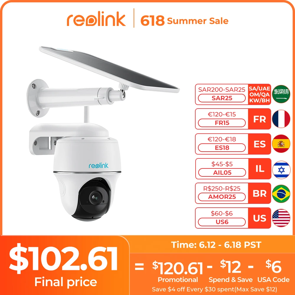 Reolink Argus Pt 4mp Ip Video Surveillance Camera - Ip Surveillance ...